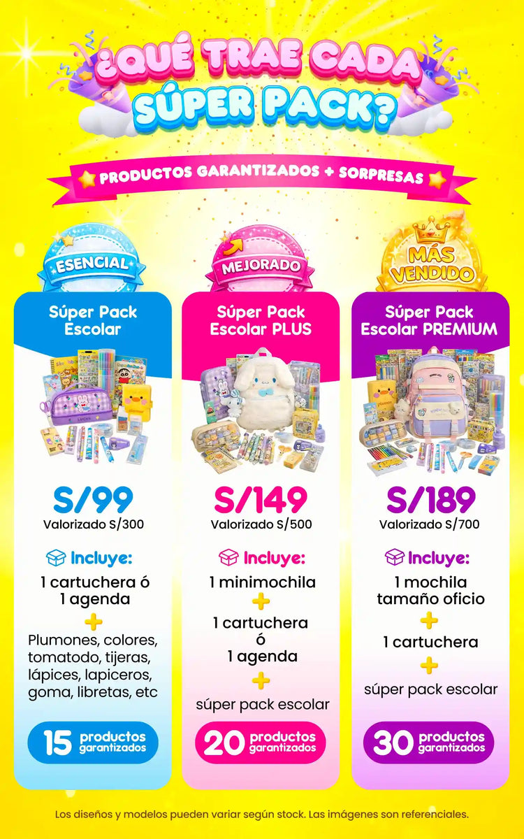 Super Packs Escolares – CAMISHOP